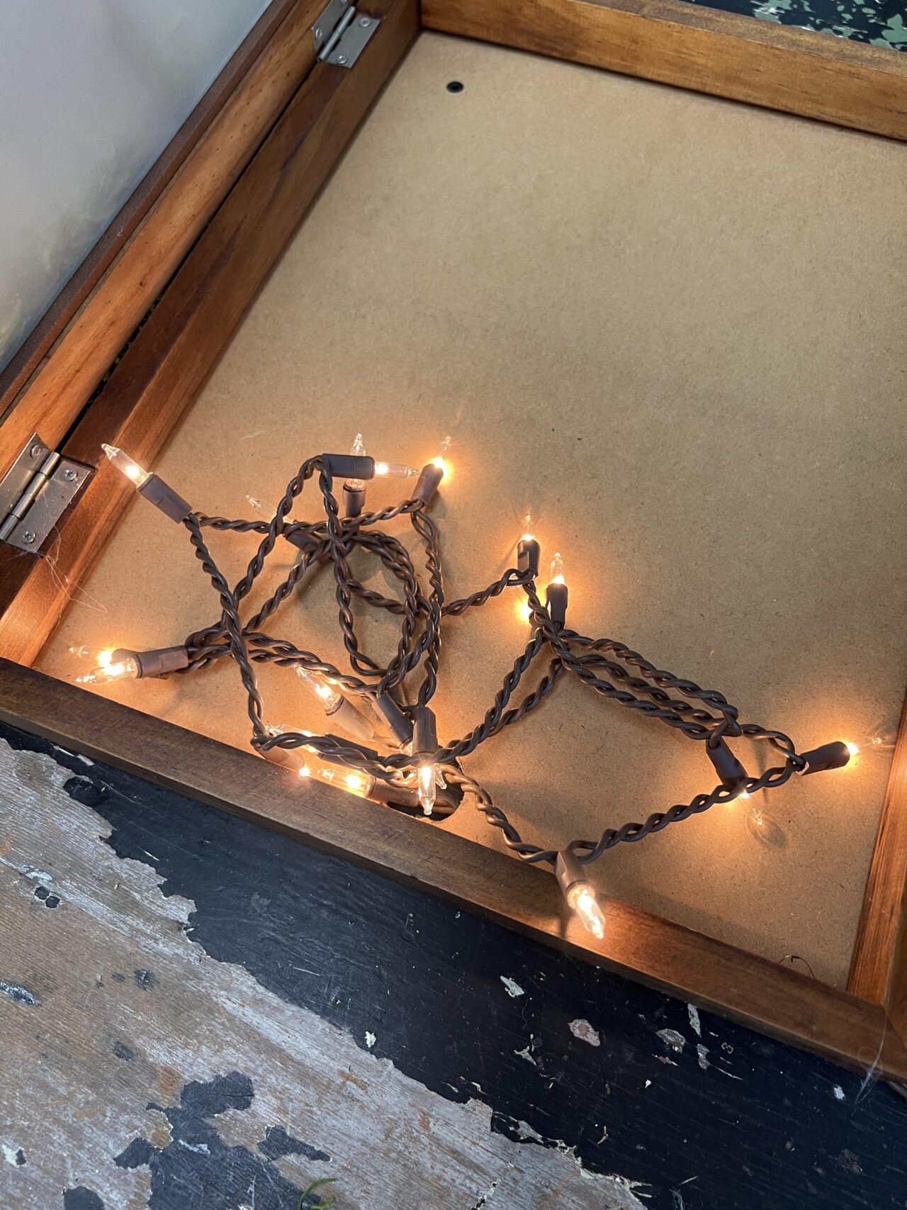 DIY Light Up Garden Window - The Shabby Tree
