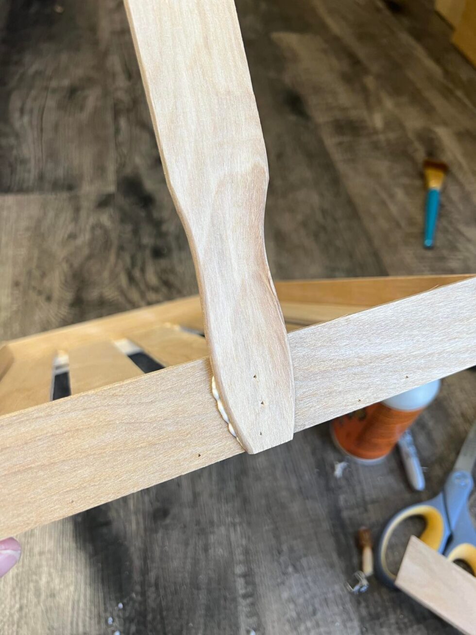 DIY Farmhouse Carrier Using Stir Sticks - The Shabby Tree