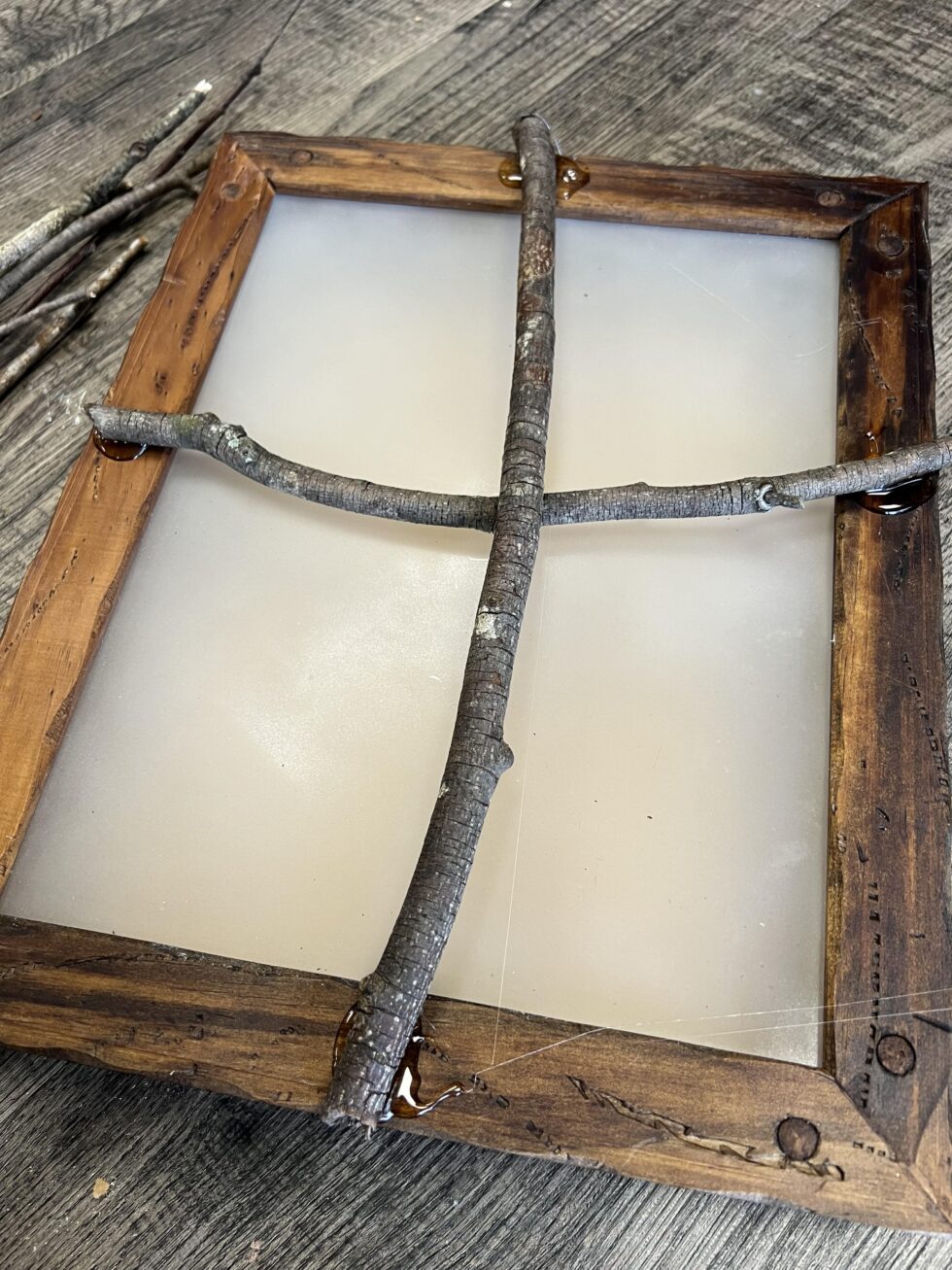 DIY Light Up Garden Window - The Shabby Tree