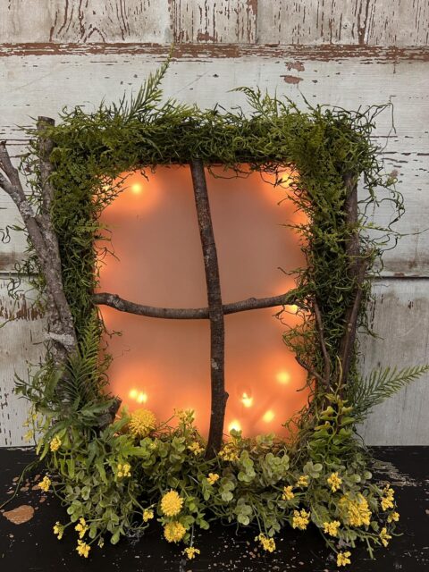DIY Light Up Garden Window - The Shabby Tree