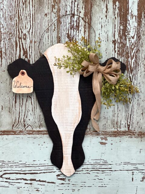 DIY Cow Head Using Cardboard - The Shabby Tree