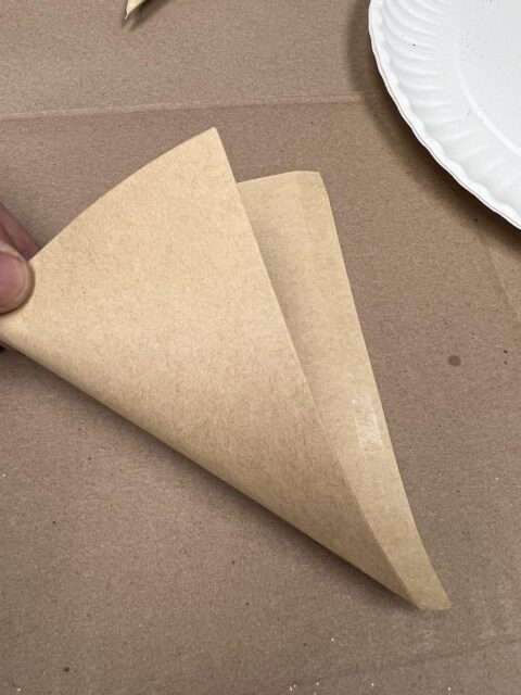 DIY Paper Cone Wreath - The Shabby Tree