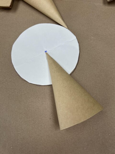 DIY Paper Cone Wreath - The Shabby Tree