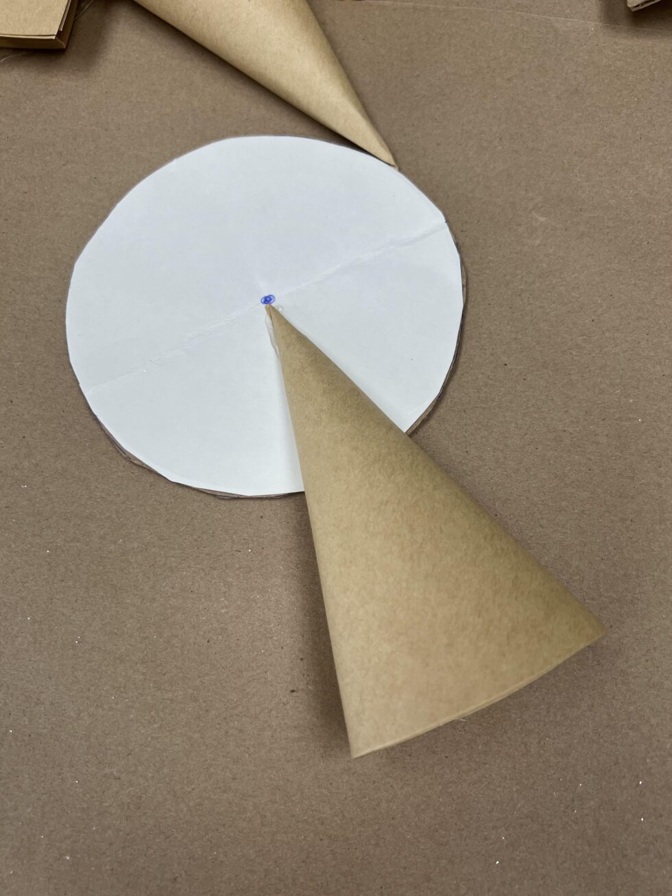 DIY Paper Cone Wreath - The Shabby Tree