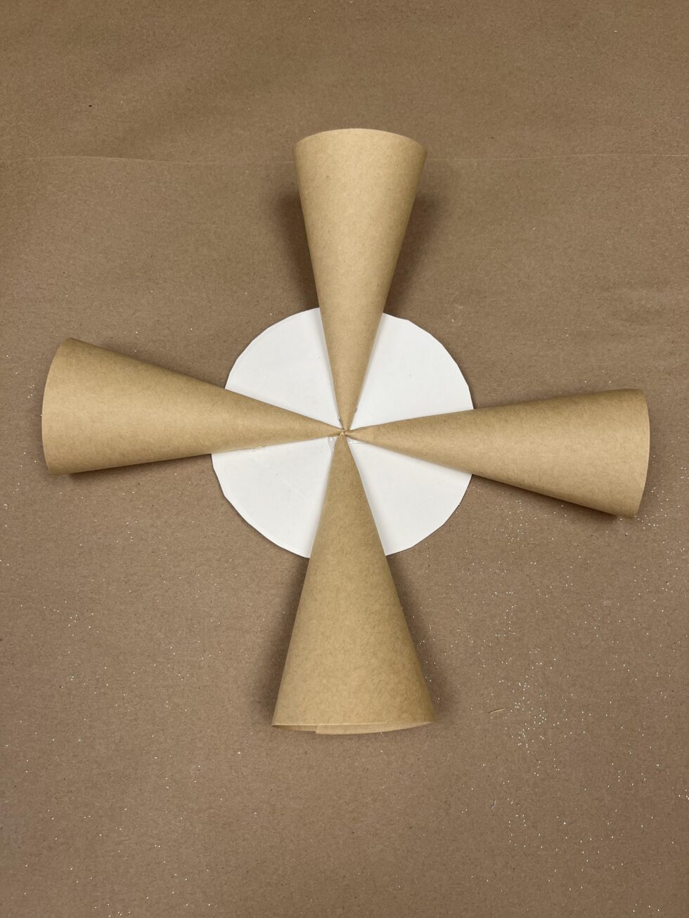 DIY Paper Cone Wreath - The Shabby Tree