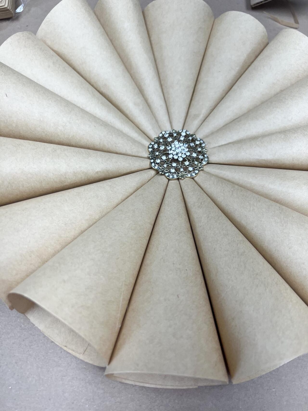 DIY Paper Cone Wreath - The Shabby Tree