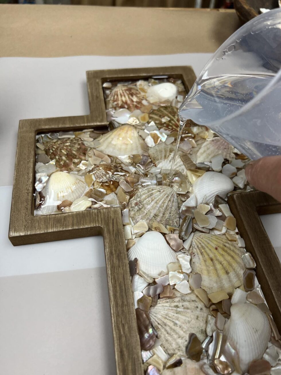 Sea Shell Craft Using Resin - The Shabby Tree