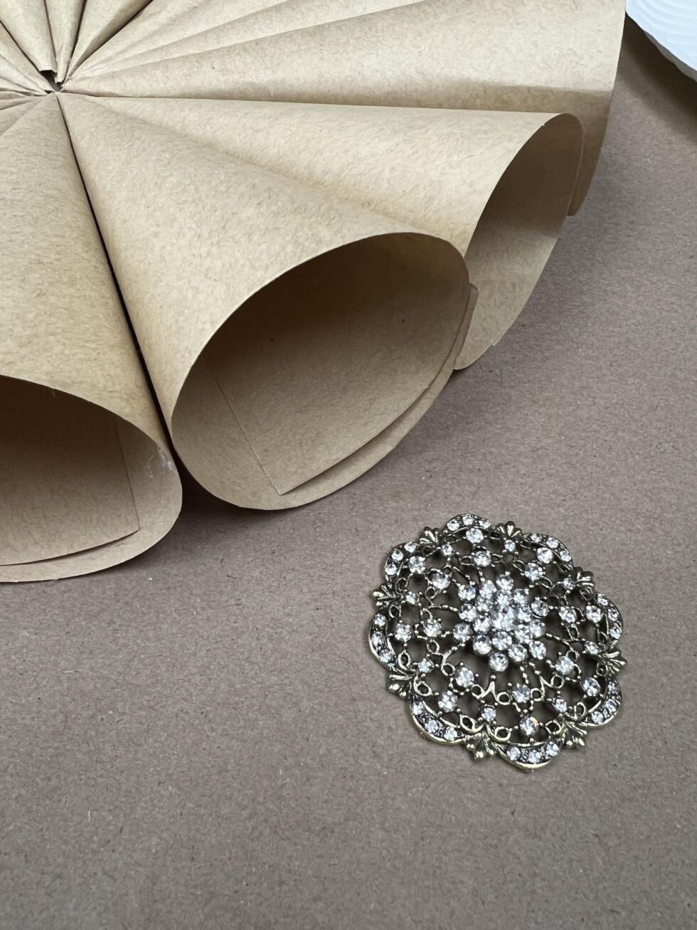 DIY Paper Cone Wreath - The Shabby Tree