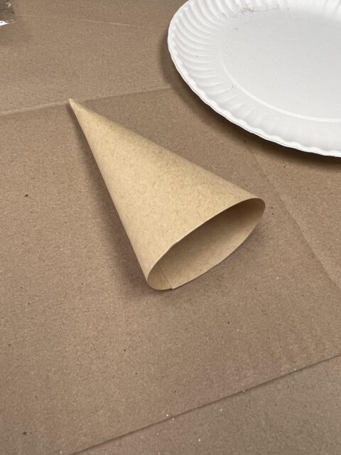 DIY Paper Cone Wreath - The Shabby Tree