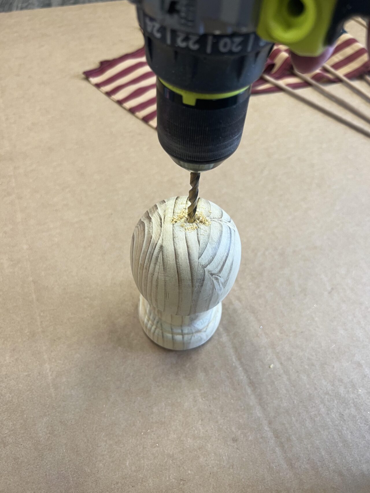 DIY Finial Flag Holder - The Shabby Tree