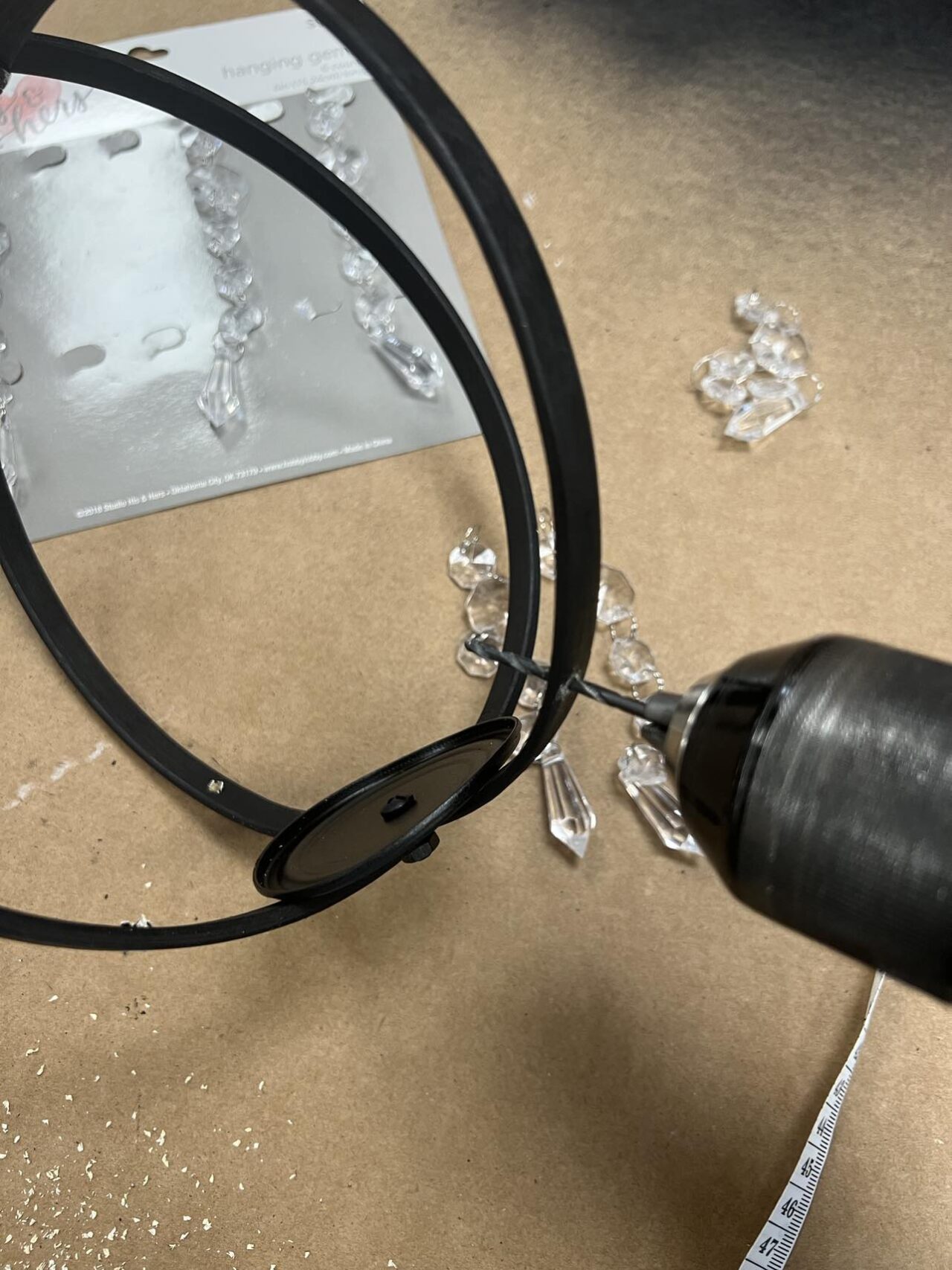 How To Make A Hanging Lantern Using Dollar Tree Bamboo Rings - The ...