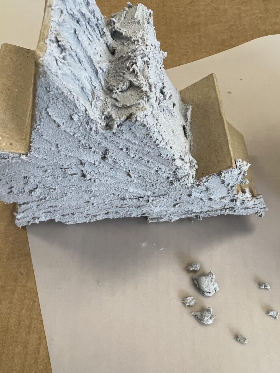 Paper Mache Craft Using Ready Mix Concrete Patch - The Shabby Tree