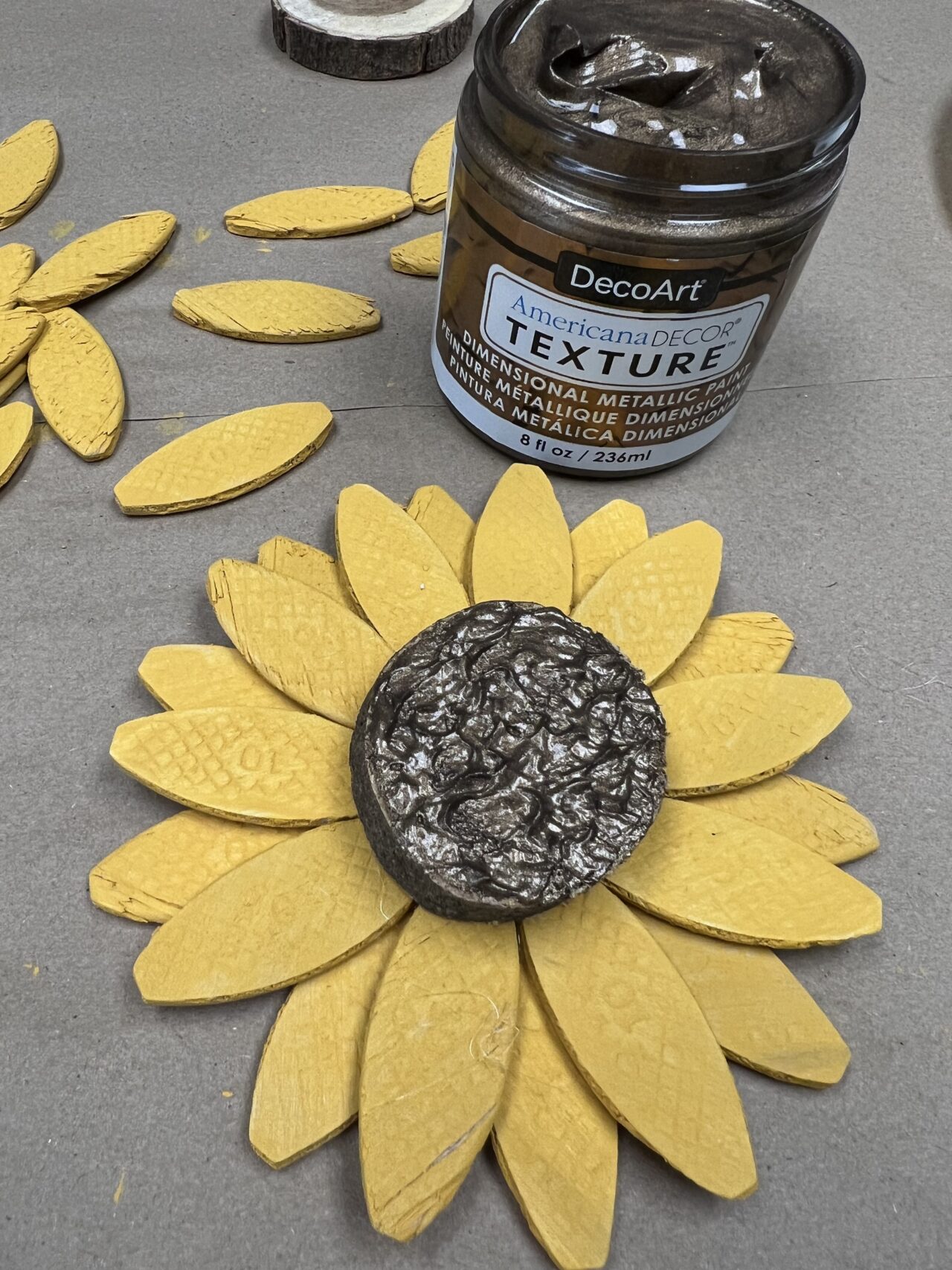 How To Make A Flower Using Wood Biscuits - The Shabby Tree