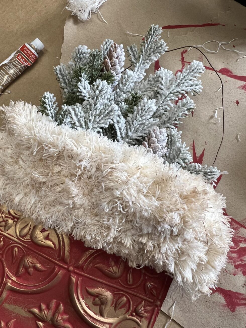 How To Make A Stocking Out Of Dollar Tree Tiles - The Shabby Tree