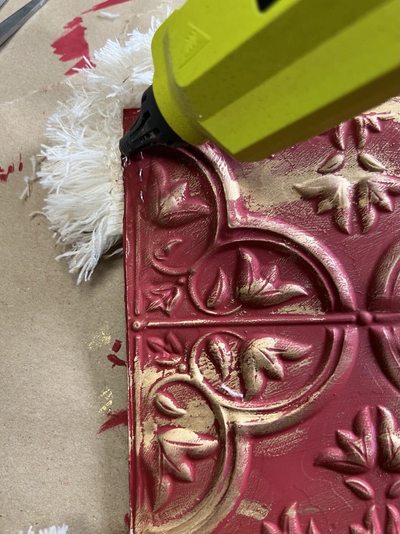 How To Make A Stocking Out Of Dollar Tree Tiles - The Shabby Tree