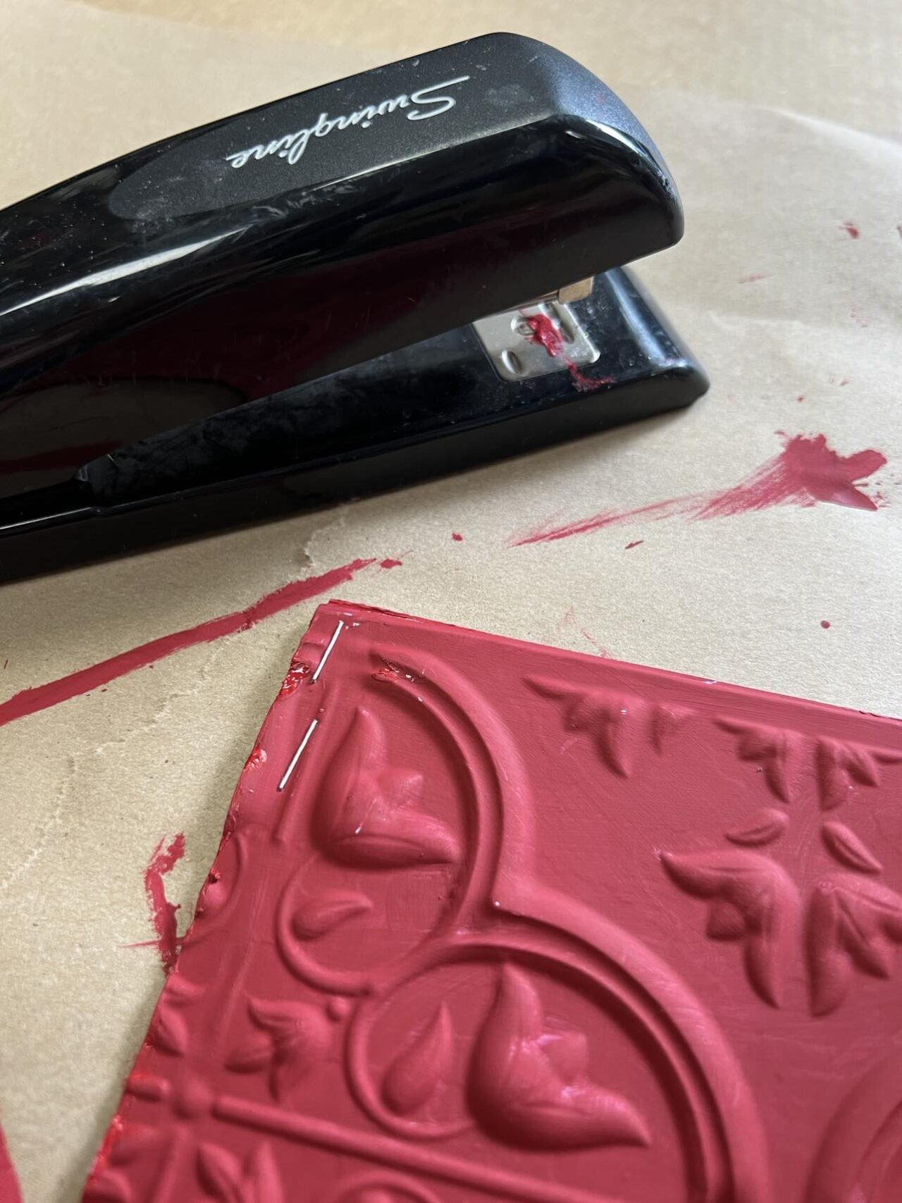 How To Make A Stocking Out Of Dollar Tree Tiles - The Shabby Tree