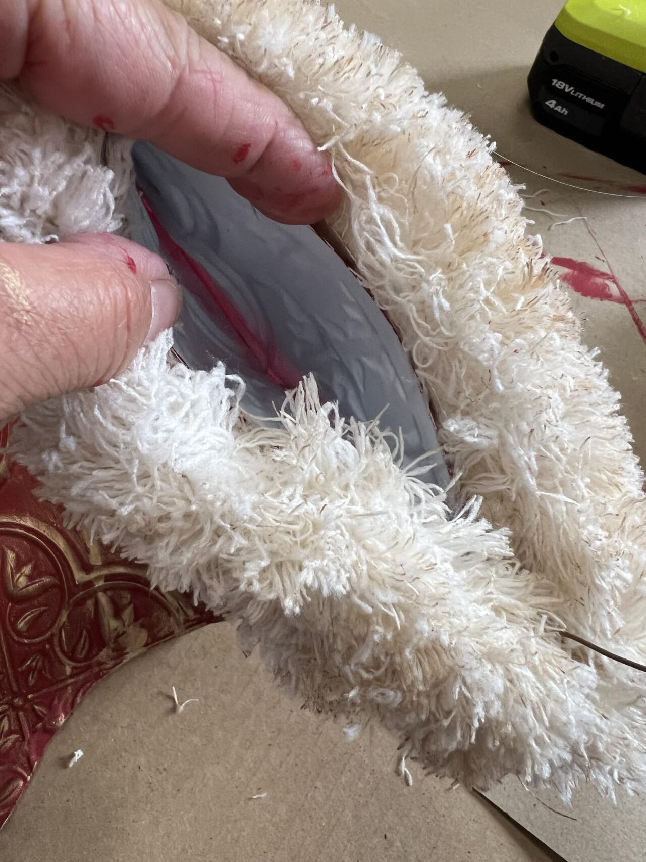 How To Make A Stocking Out Of Dollar Tree Tiles - The Shabby Tree