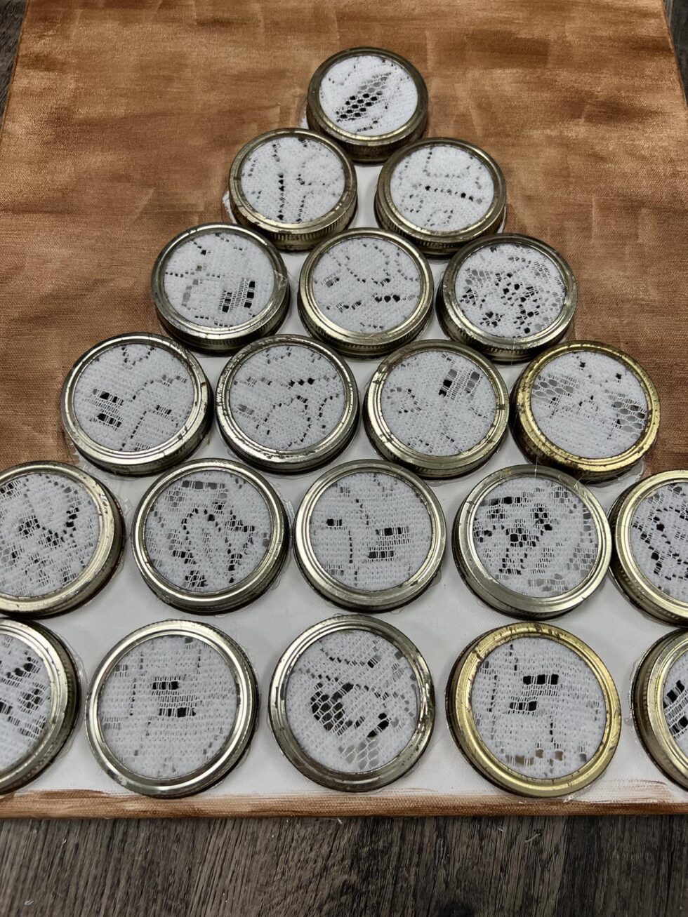 How To Make A Tree Out Of Canning Jar Lids - The Shabby Tree