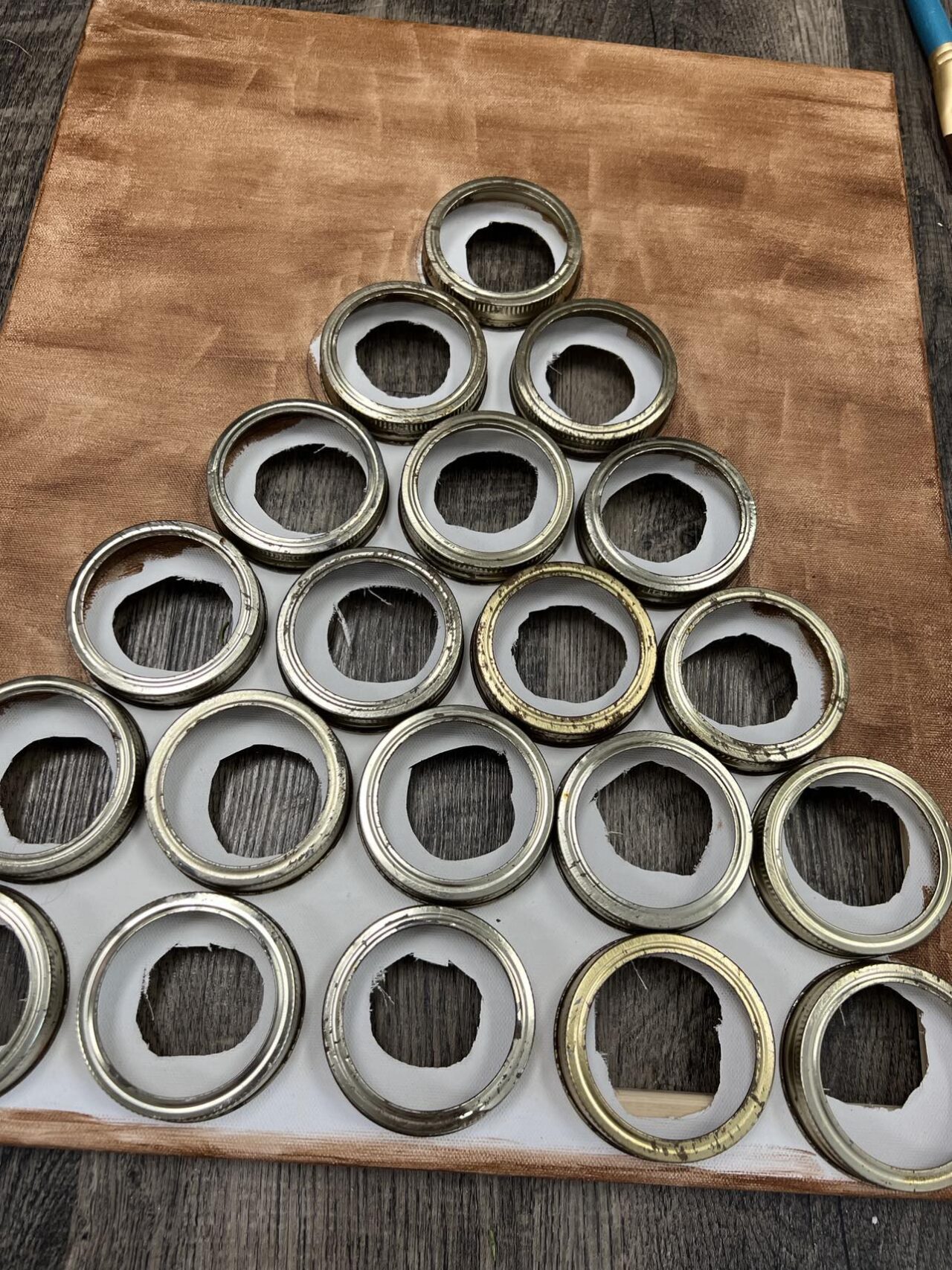 How To Make A Tree Out Of Canning Jar Lids - The Shabby Tree