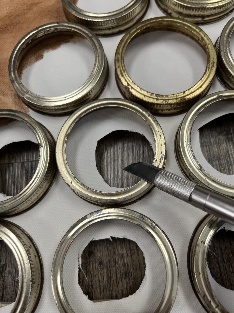 How To Make A Tree Out Of Canning Jar Lids - The Shabby Tree