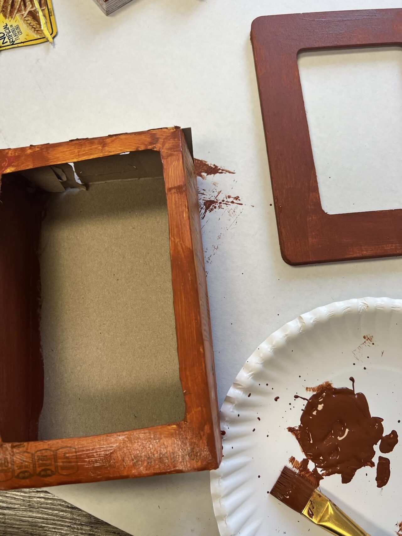 How To Make A Shadow Box For Fall - The Shabby Tree