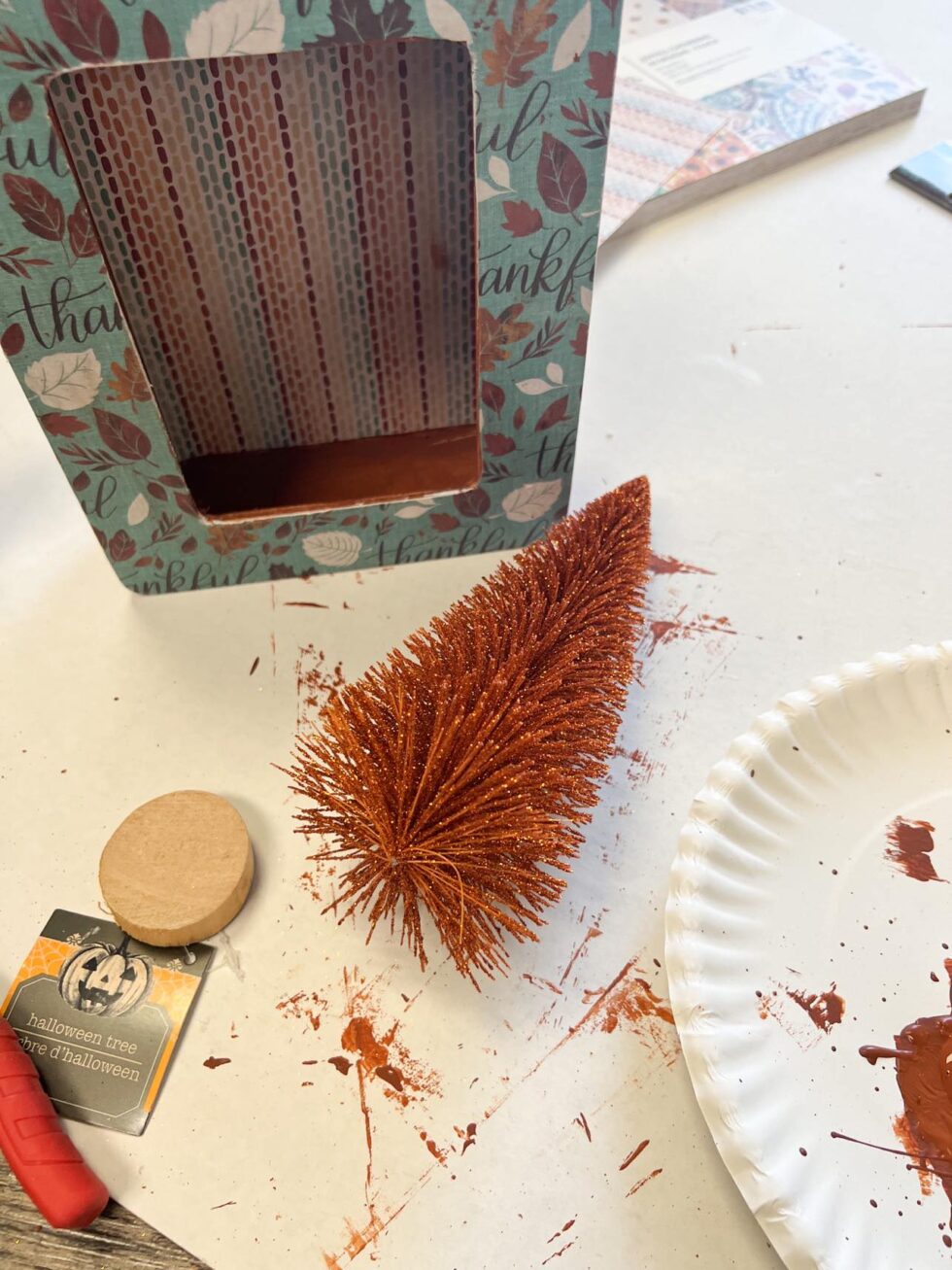 How To Make A Shadow Box For Fall - The Shabby Tree