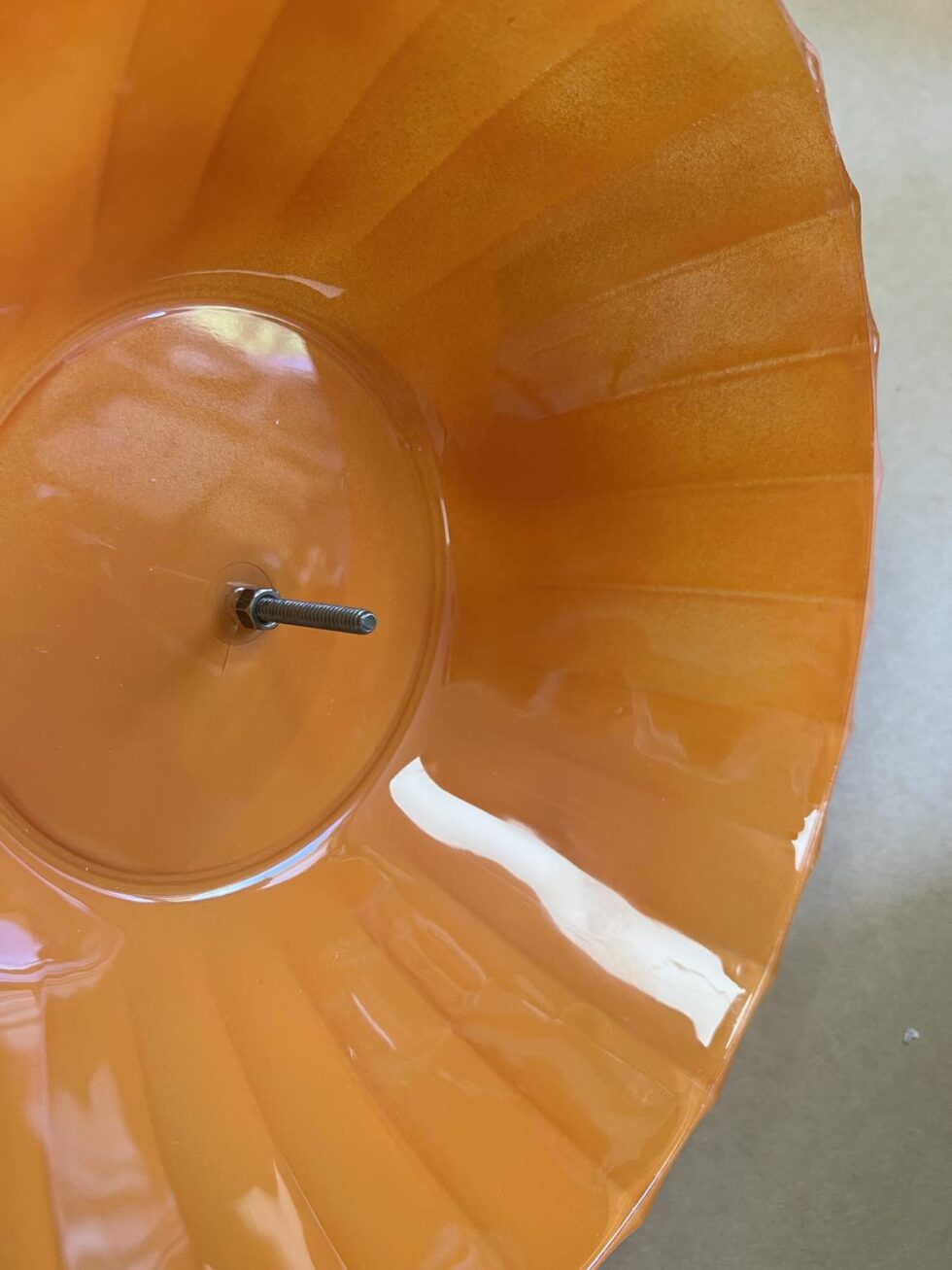 How To Make A Pumpkin Using Dollar Tree Plastic Bowls - The Shabby Tree