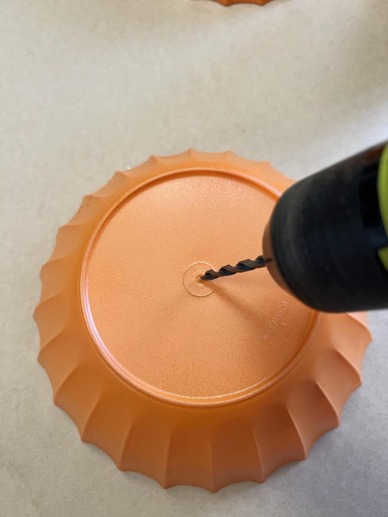 How To Make A Pumpkin Using Dollar Tree Plastic Bowls - The Shabby Tree