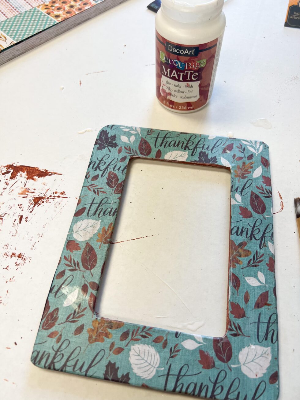 How To Make A Shadow Box For Fall - The Shabby Tree