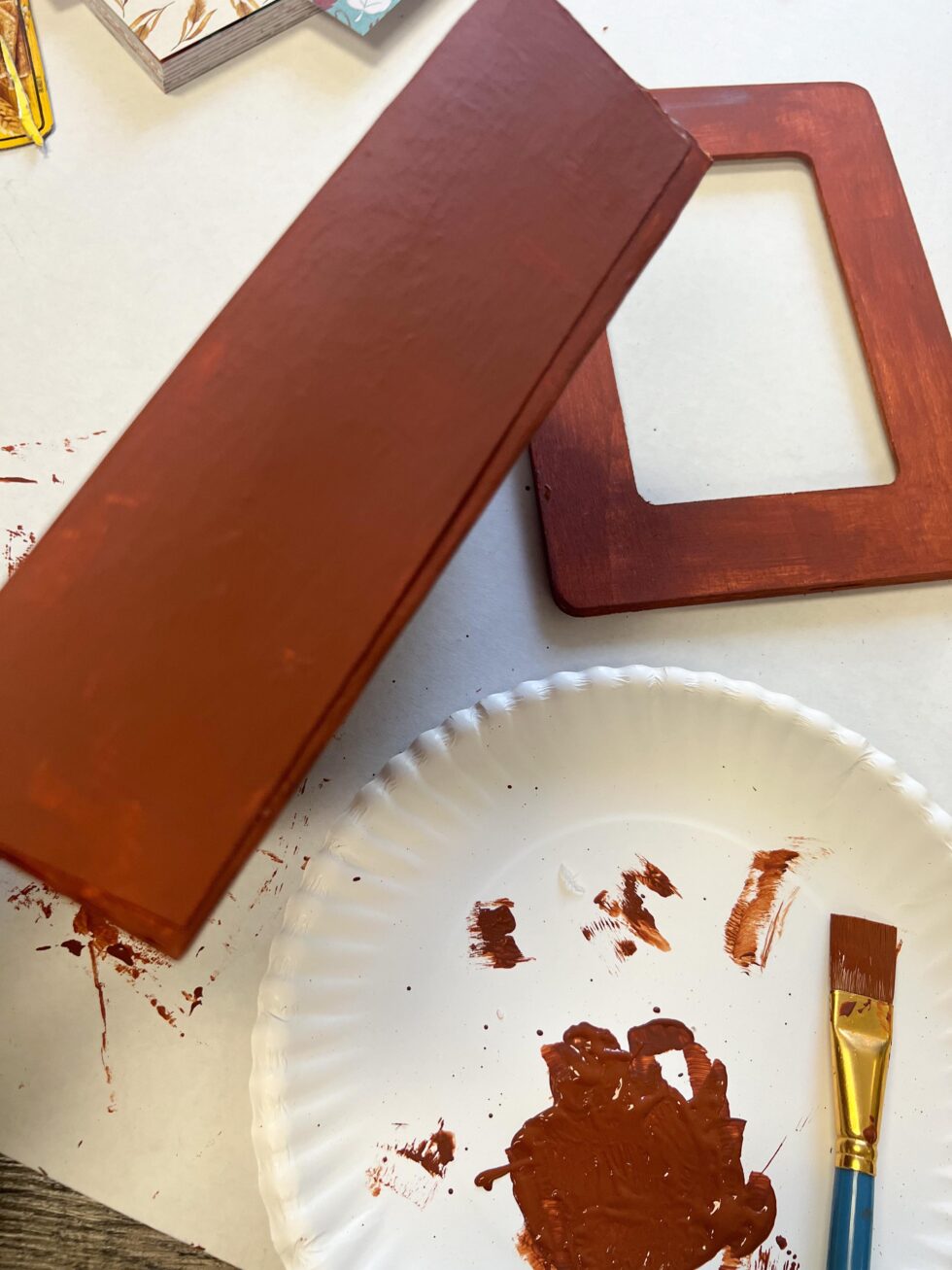 How To Make A Shadow Box For Fall - The Shabby Tree