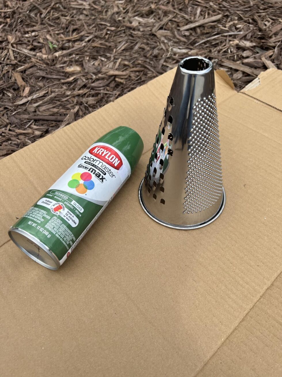 How To Make A Tree Out Of A Grater - The Shabby Tree