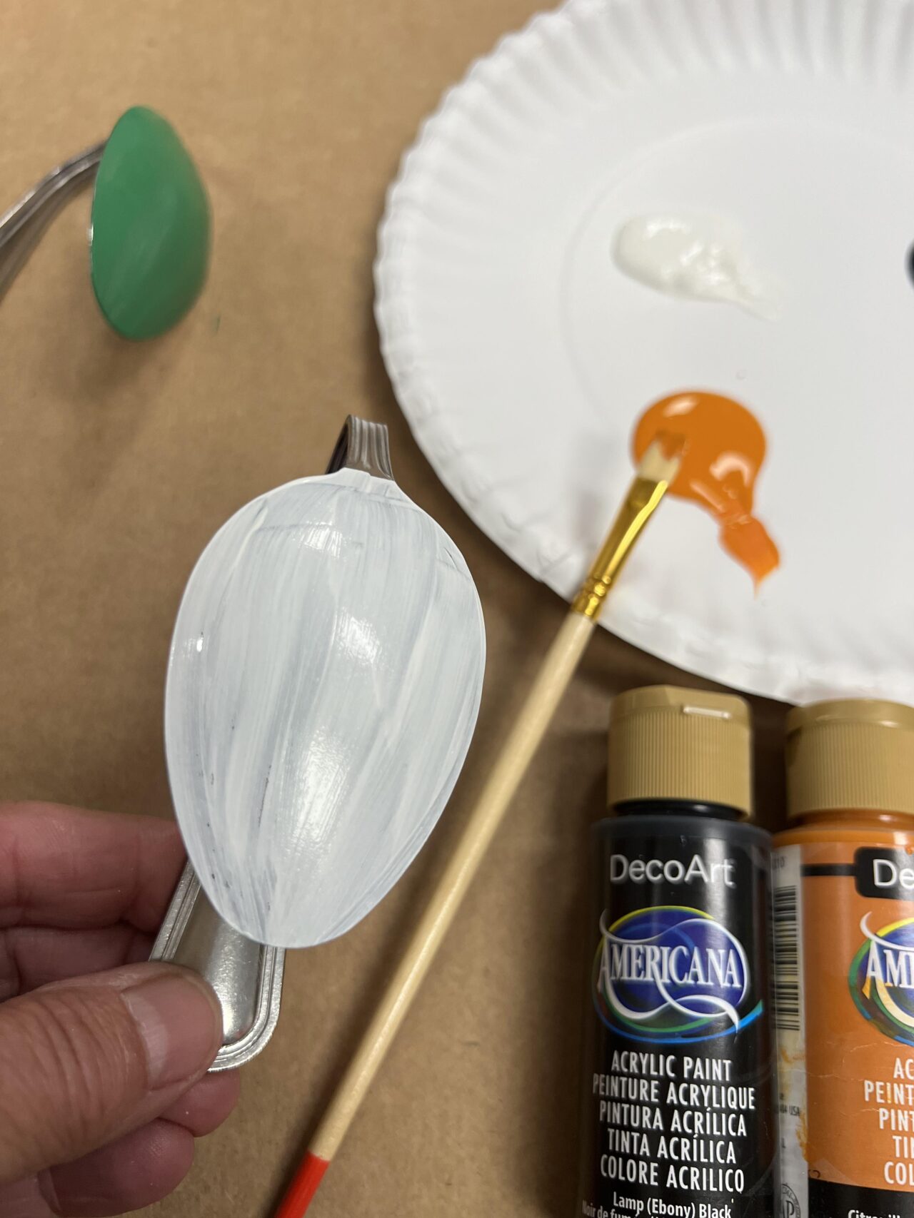 How To Make Halloween Ornaments Out Of Dollar Tree Spoons - The Shabby Tree