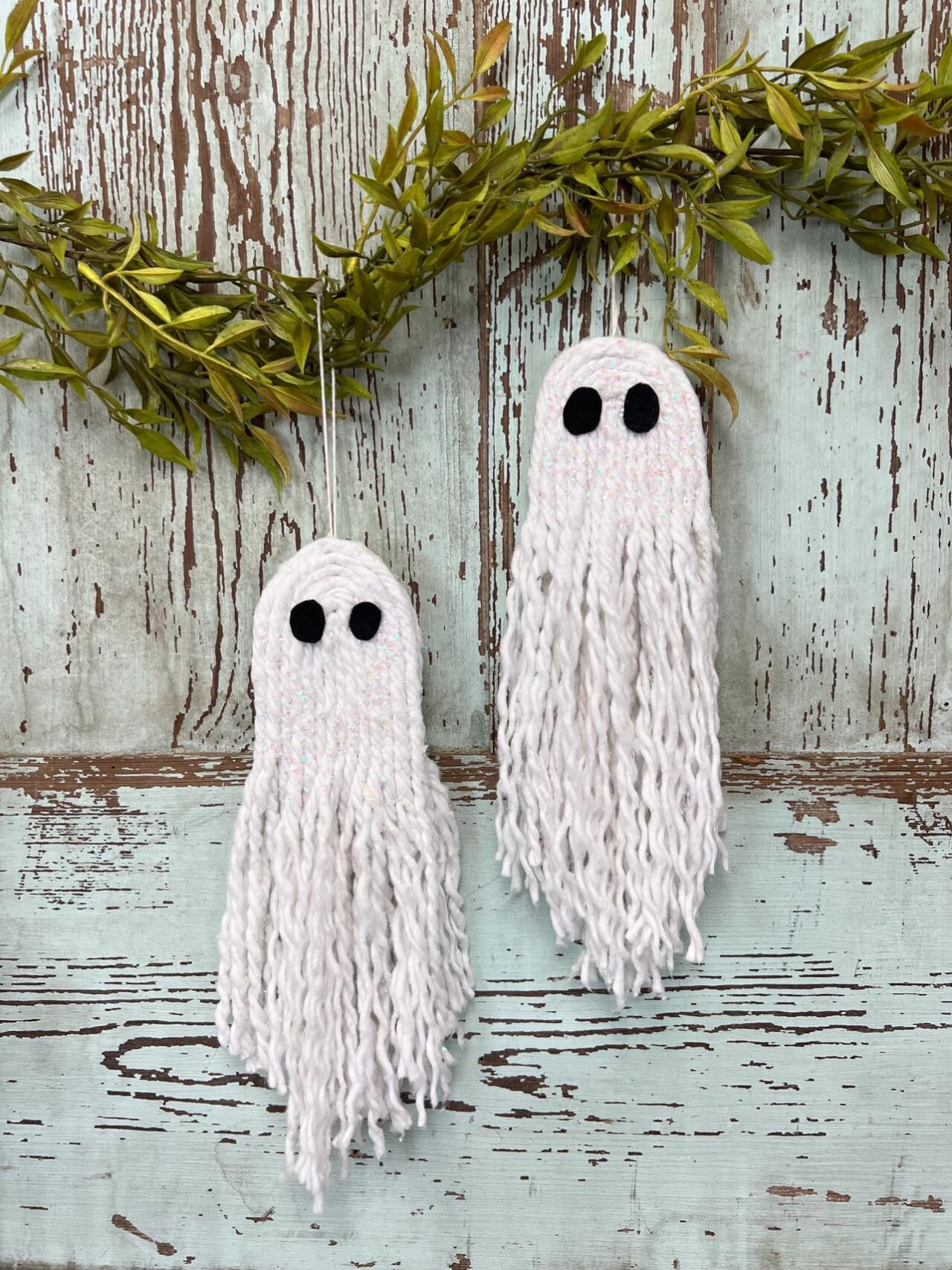 How To Make A Ghost Out Of A Dollar Tree Mop Head - The Shabby Tree
