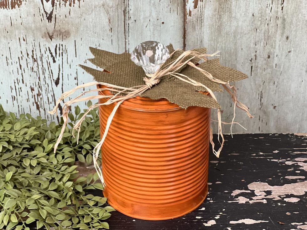 How To Make A Pumpkin Container - The Shabby Tree