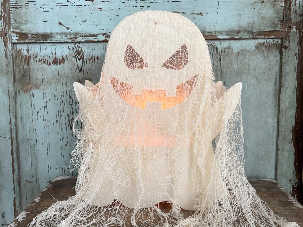 How To Make A Light Up Ghost Using Dollar Tree Items - The Shabby Tree
