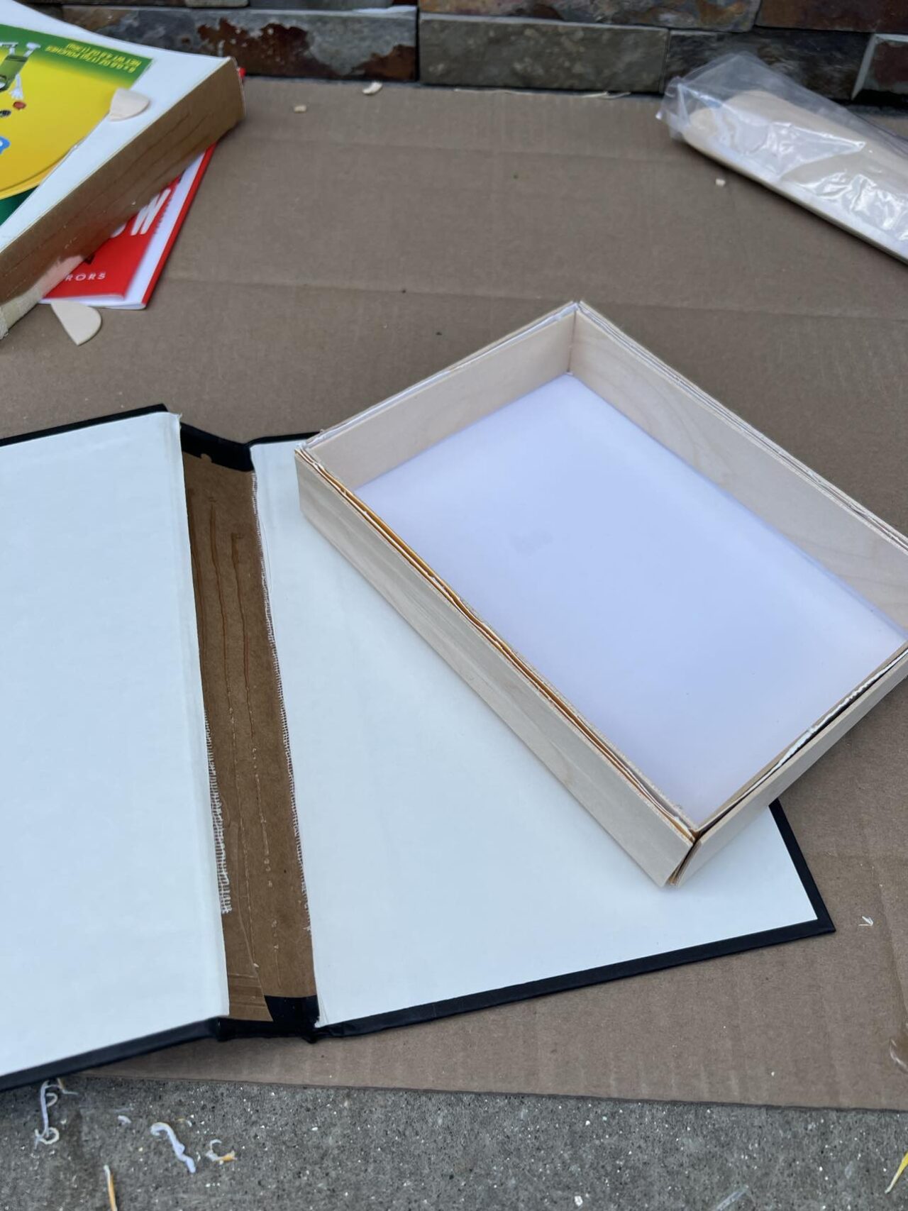 How To Make A Gift Box Out Of A Book - The Shabby Tree