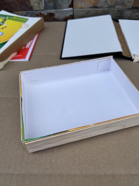 How To Make A Gift Box Out Of A Book - The Shabby Tree