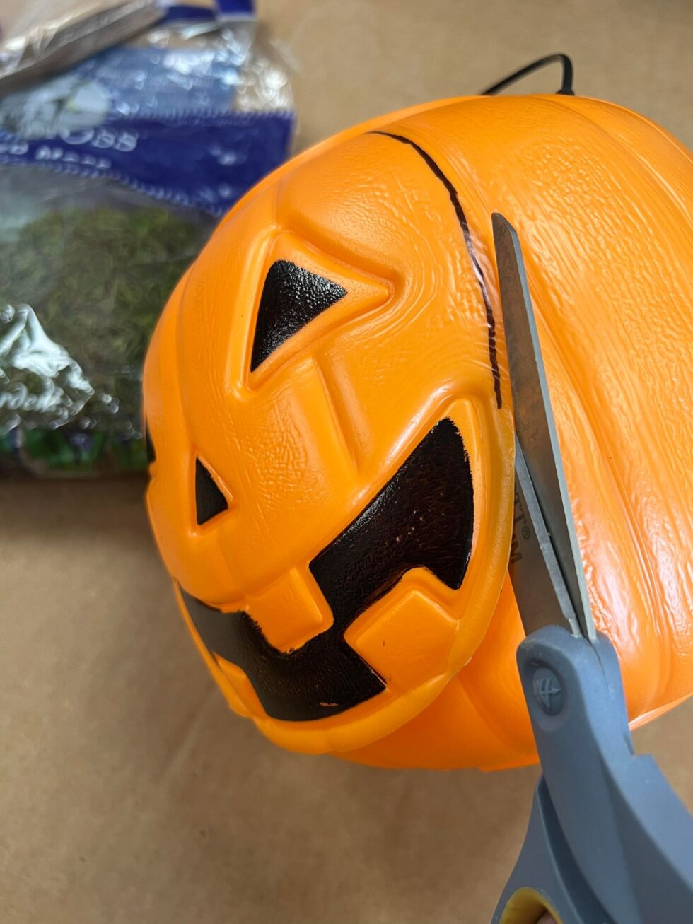 Walmart Plastic Pumpkin Makeover - The Shabby Tree