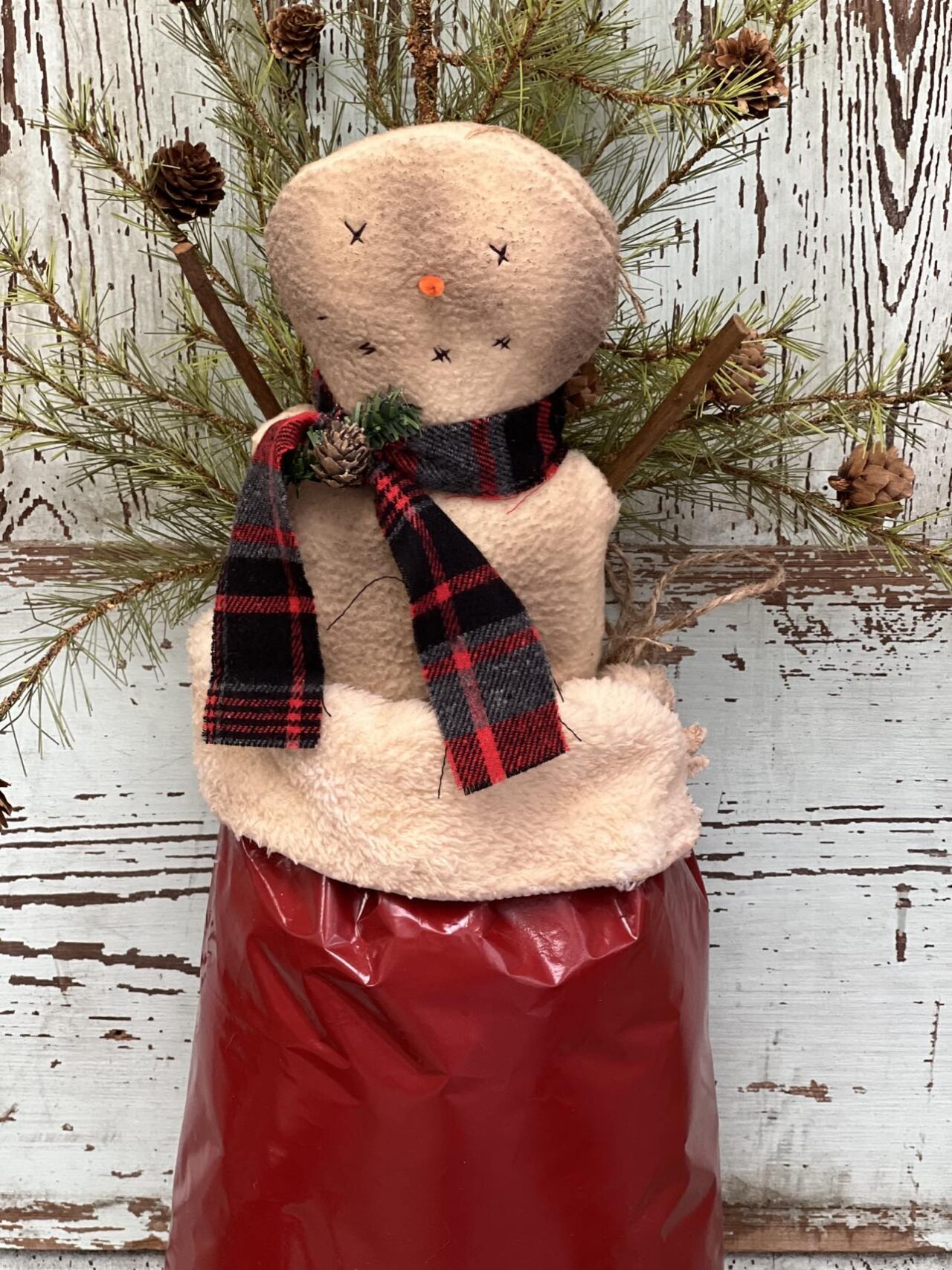 How To Make A Santa Sack - The Shabby Tree