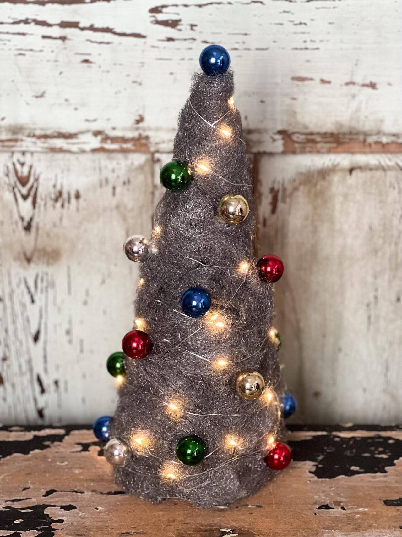How To Make A Vintage Tree Out Of Steel Wool - The Shabby Tree