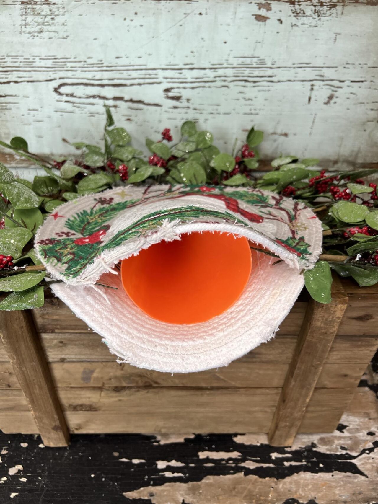 How To Make A Tree Topper Out Of Placemats - The Shabby Tree