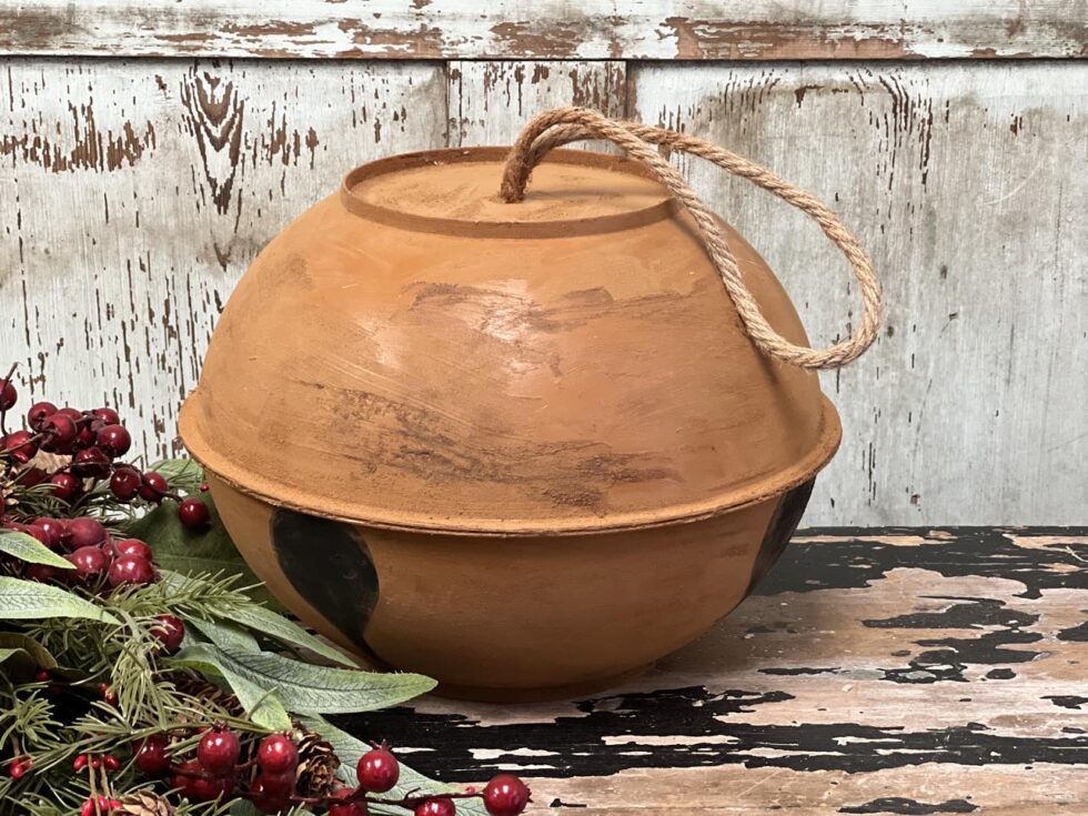 How To Make A Rusty Bell Out Of Plastic Bowls - The Shabby Tree