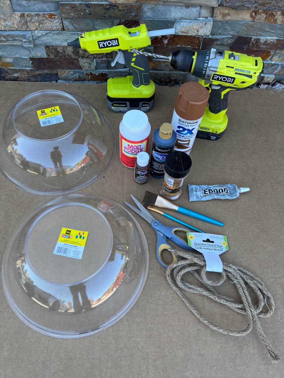 How To Make A Rusty Bell Out Of Plastic Bowls - The Shabby Tree