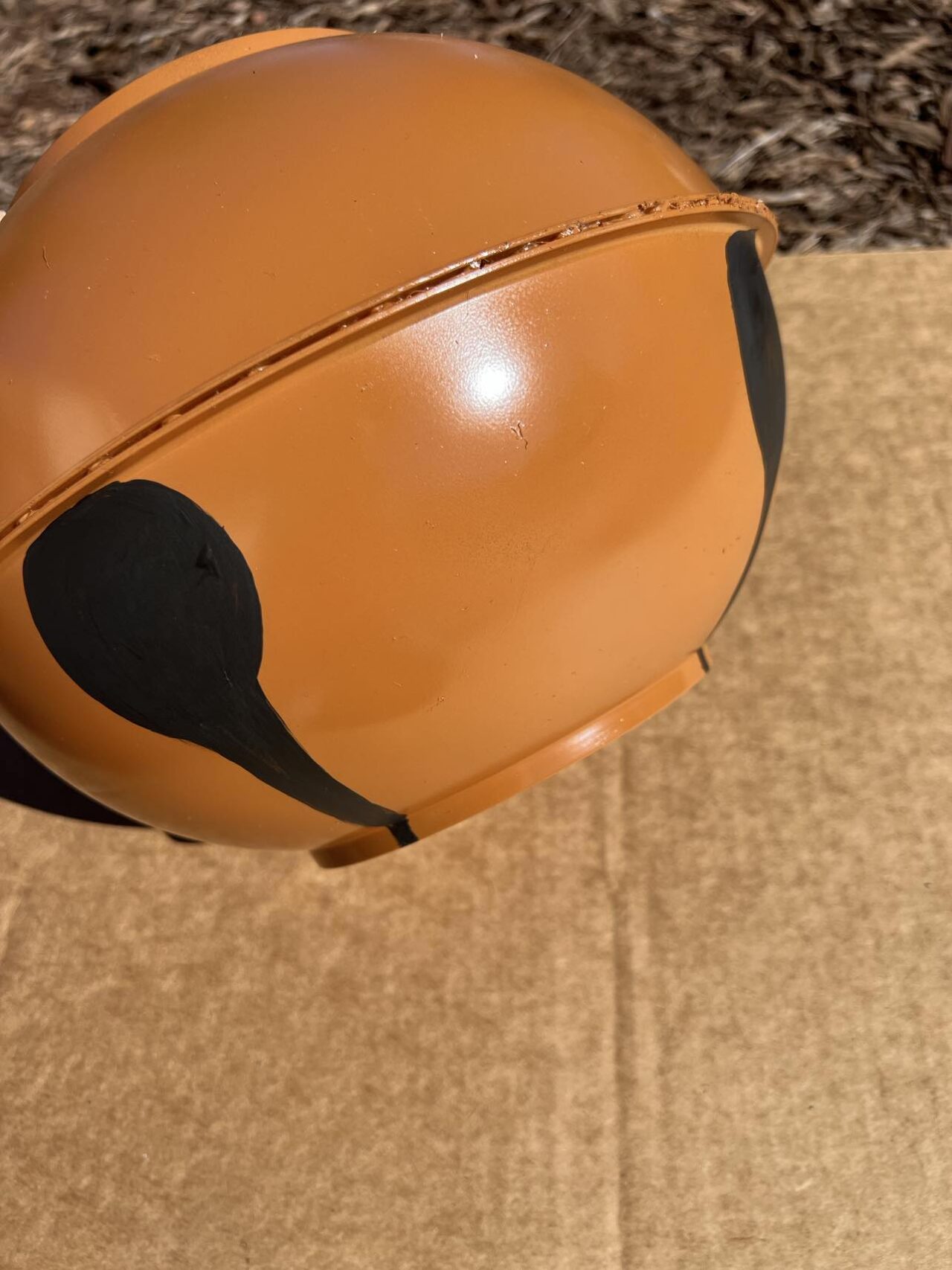 How To Make A Rusty Bell Out Of Plastic Bowls - The Shabby Tree