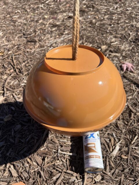 How To Make A Rusty Bell Out Of Plastic Bowls - The Shabby Tree