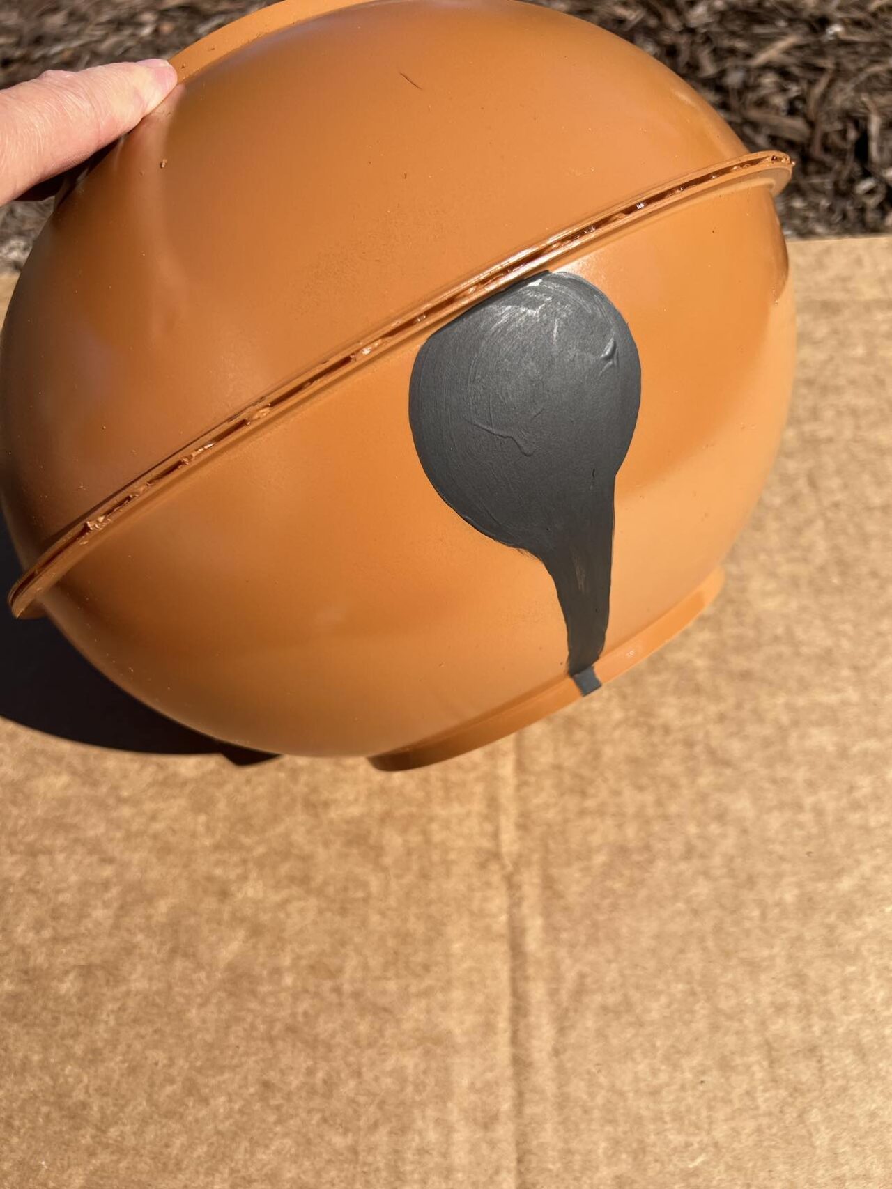 How To Make A Rusty Bell Out Of Plastic Bowls - The Shabby Tree