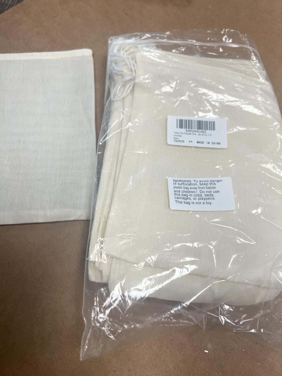 DIY Christmas Decor Using A Muslin Sack - The Shabby Tree