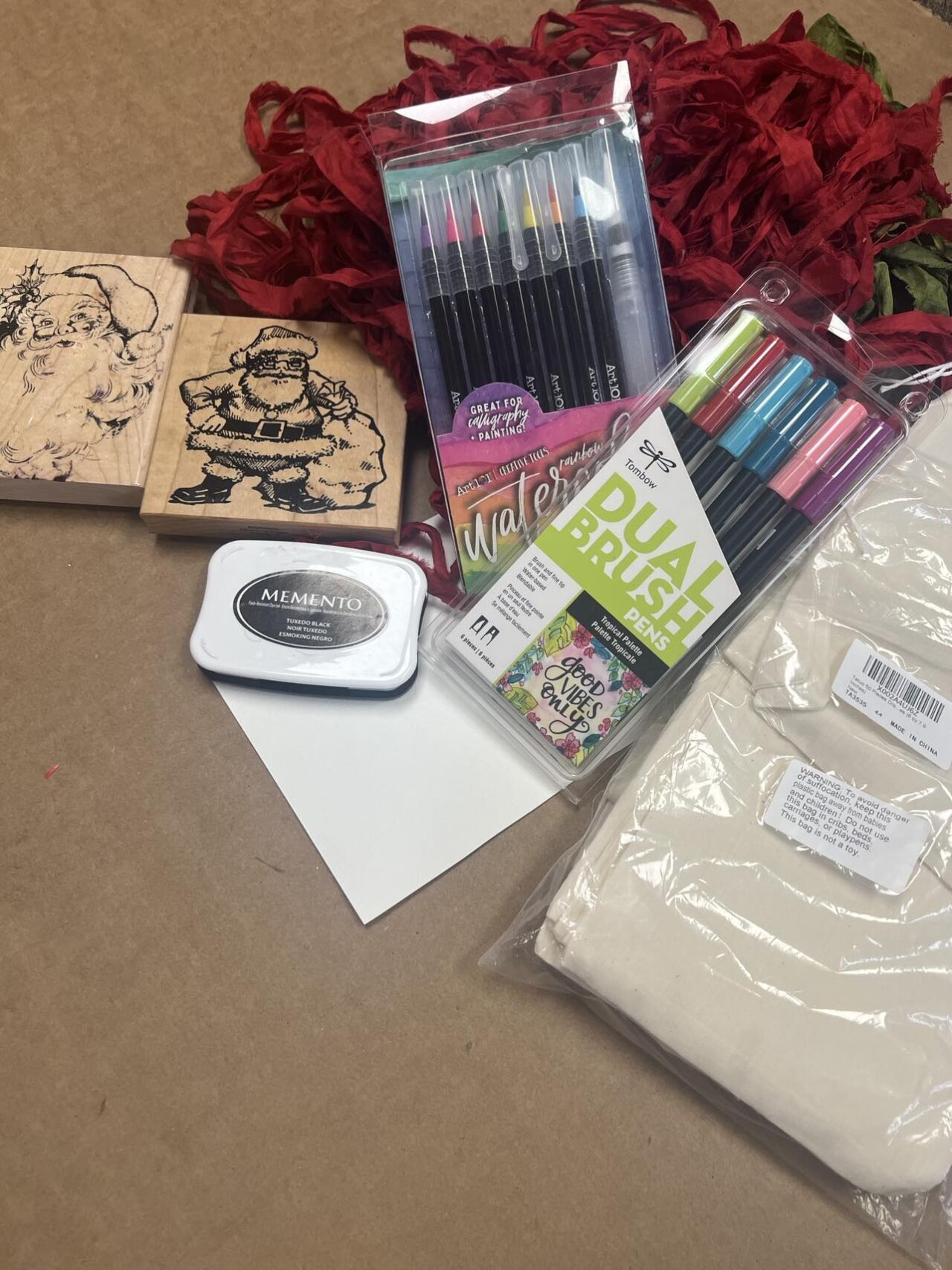 DIY Christmas Decor Using A Muslin Sack - The Shabby Tree