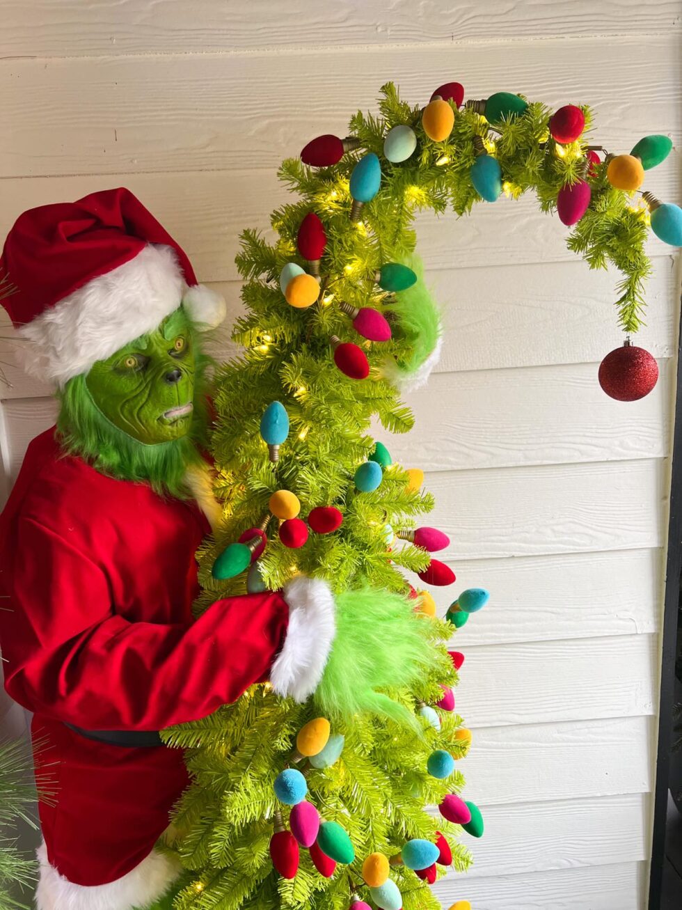 How To Make A Grinch Tree - The Shabby Tree