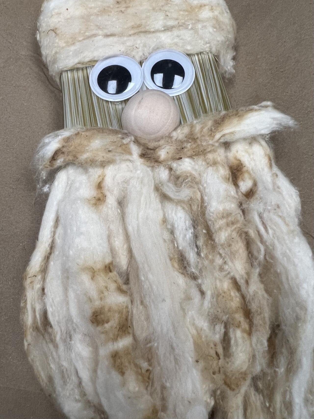 How To Make A Santa Head Out Of A Paintbrush - The Shabby Tree